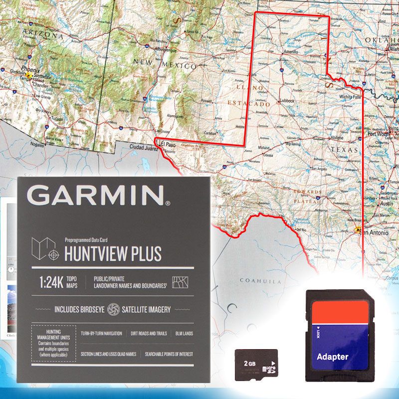 Garmin Huntview PLUS Map Card - Texas West. $89.99.