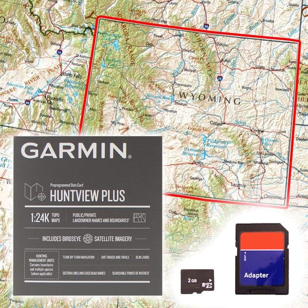 Garmin Huntview PLUS Map Card - Wyoming. $89.99.