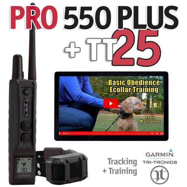 Garmin PRO 550 PLUS Training + TT25 GPS Tracking Collar | Gun Dog Supply