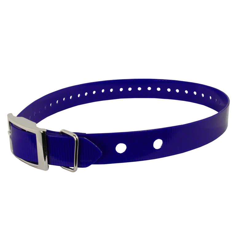 MOPIX - Hi-Flex 1" 2-Hole Blue Replacement Collar Strap.