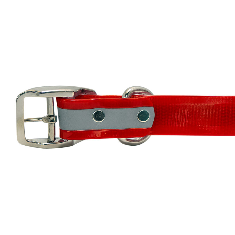 RED 1 in. SunGlo Reflective O-Ring Collar | Gun Dog Supply