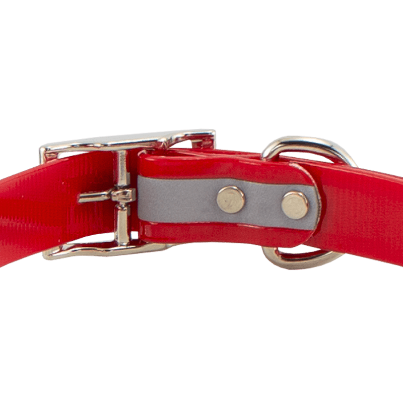 MOPIX - SunGlo Reflective Collar Buckle Inside Detail.