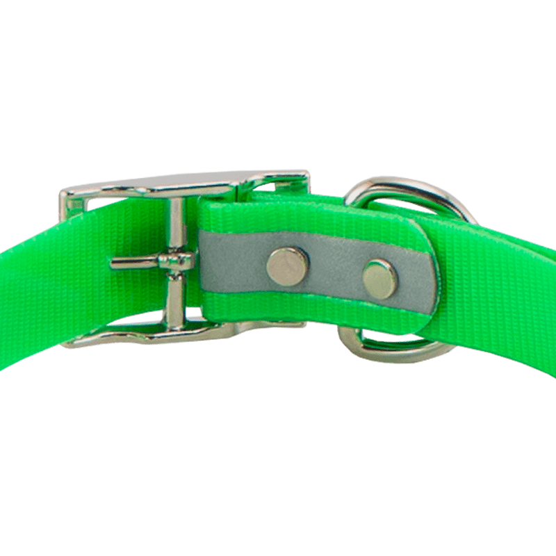 MOPIX - SunGlo Reflective Collar Buckle Inside Detail.