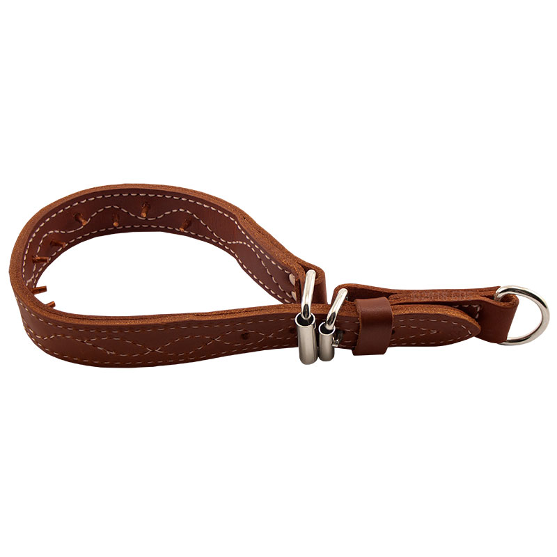21 in. Omnipet Small Leather Pinch Collar | Gun Dog Supply