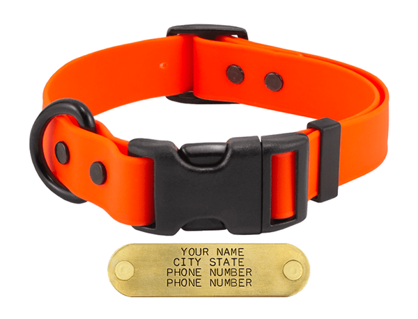 SHORT 1 in. QUICK DAWG Biothane Adjustable Quick Release Collar | Gun ...