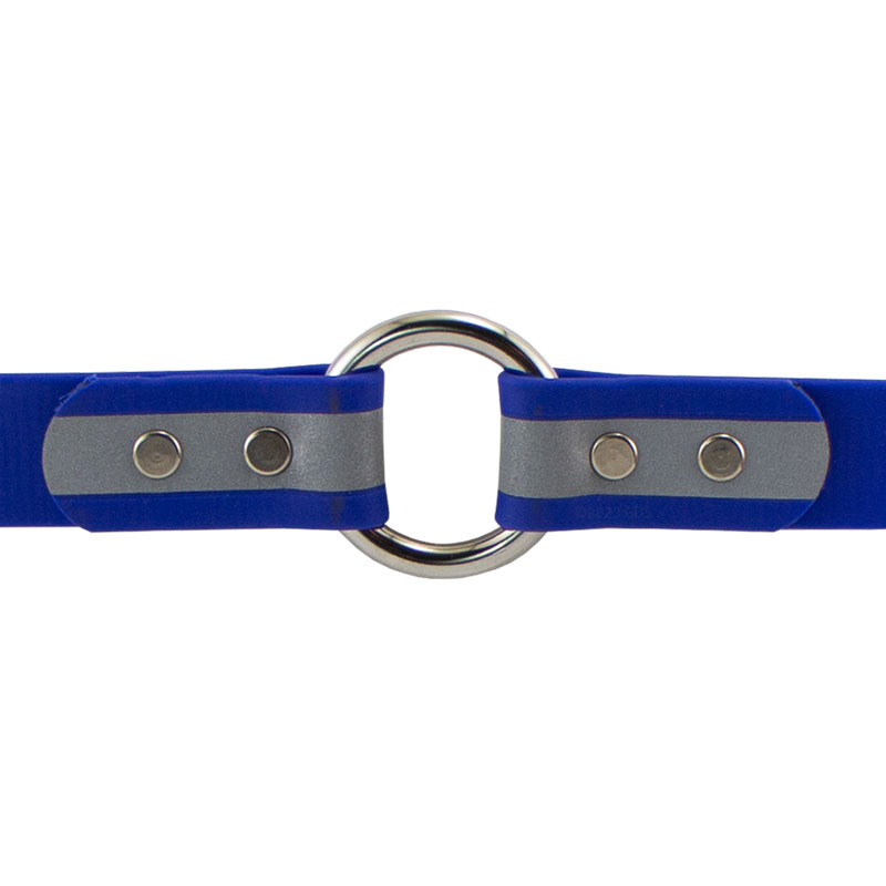 MOPIX - Reflective Biothane Center Ring Collar Ring Detail.