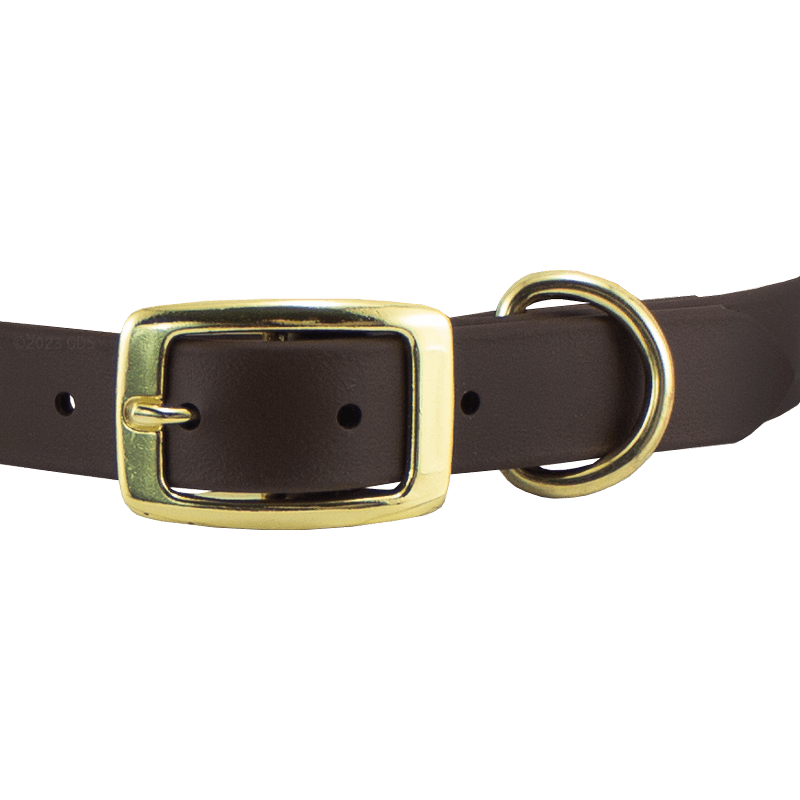 MOPIX - Super Heavy Biothane Standard Collar Buckle Front.