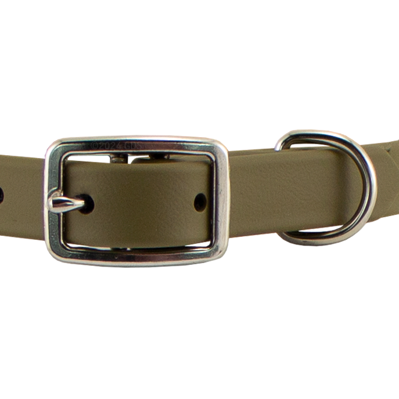 MOPIX - Super Heavy Biothane Standard Collar Buckle Front.