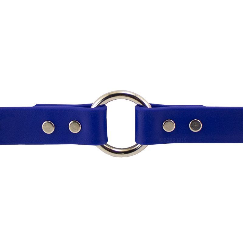 THE BIG DAWG -- BLUE 1 in. Super-Heavy Biothane Center Ring Collar. $16.99.
