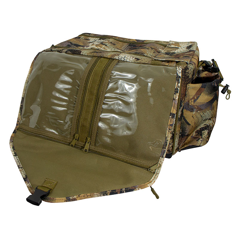 MOPIX - Shell Shocker XLT Optifade Blind and Gear Bag Flap Unbuckled.