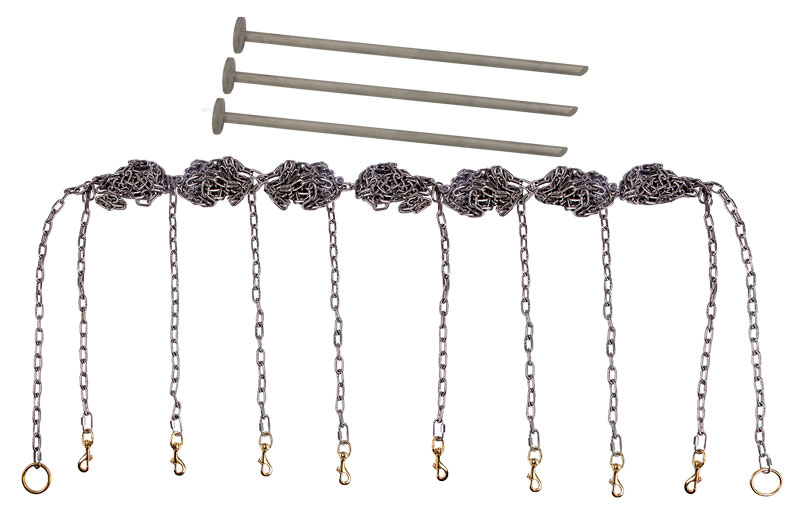 Stainless Steel Chain Gang 8-dog with Stakes. $569.99. FREE Shipping US48