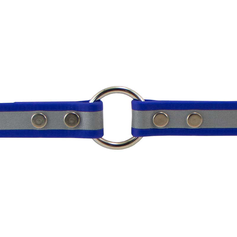 MOPIX - Reflective Biothane Center Ring Collar Ring Detail.