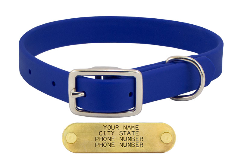 THE little DAWG -- ROYAL BLUE 3/4 in. Super-Heavy Biothane Standard ...