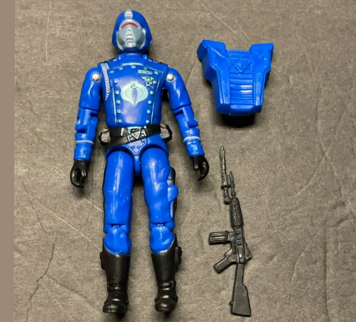 Black Major Custom Cobra CRIMSON GUARD ROYAL BLUE Trooper Complete GI ...