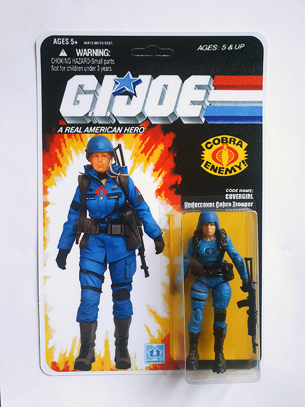 GI JOE CUSTOM Exclusive COVERGIRL Undercover COBRA FEMALE TROOPER ...