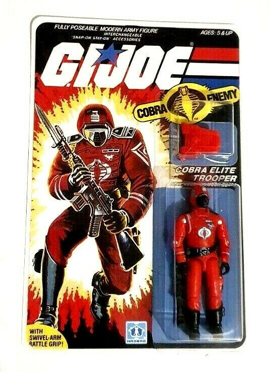 GI JOE CUSTOM CARDED Black Major Exclusive COBRA CRIMSON GUARD Action Figure MOC