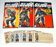 GI JOE Toy Vintage Paperwork Action Figure File Cards and G.I. JOE ...