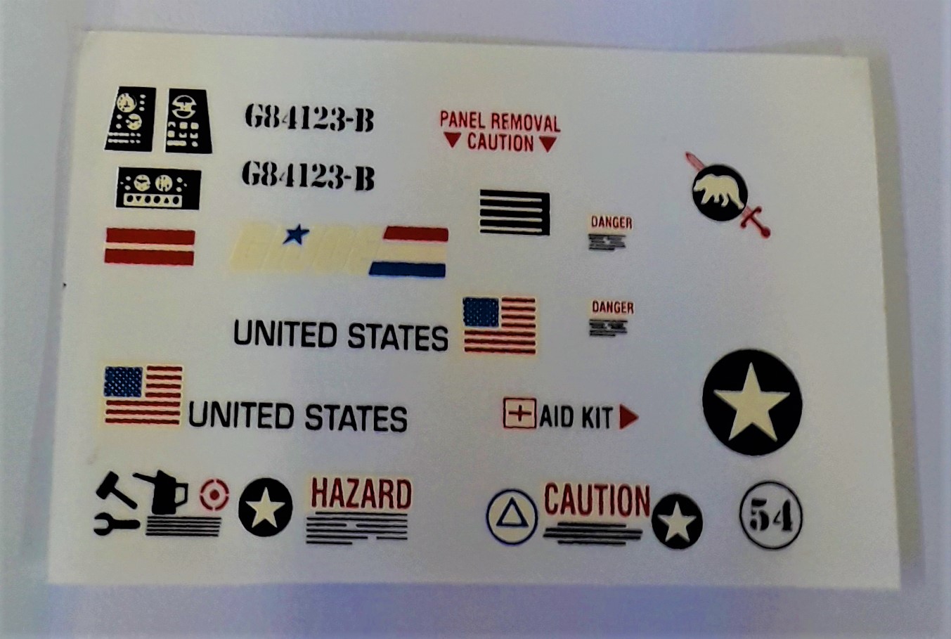 GI JOE 1983 Polar Battle Bear Sticker Sheet (mint) GI Joe Action ...