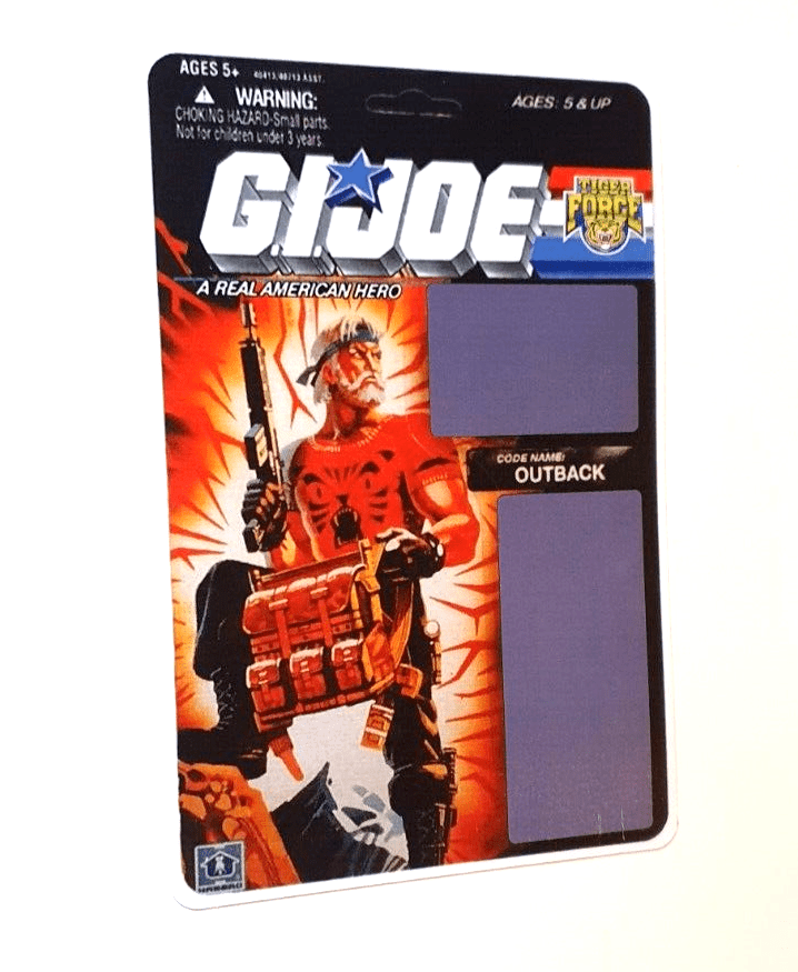 GI JOE CUSTOM TIGER FORCE EURO OUTBACK 1990 CARDBACK Action Figure File ...