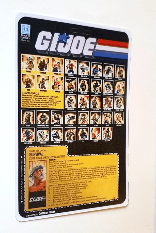GI JOE CUSTOM TIGER FORCE EURO OUTBACK 1990 CARDBACK Action Figure File ...