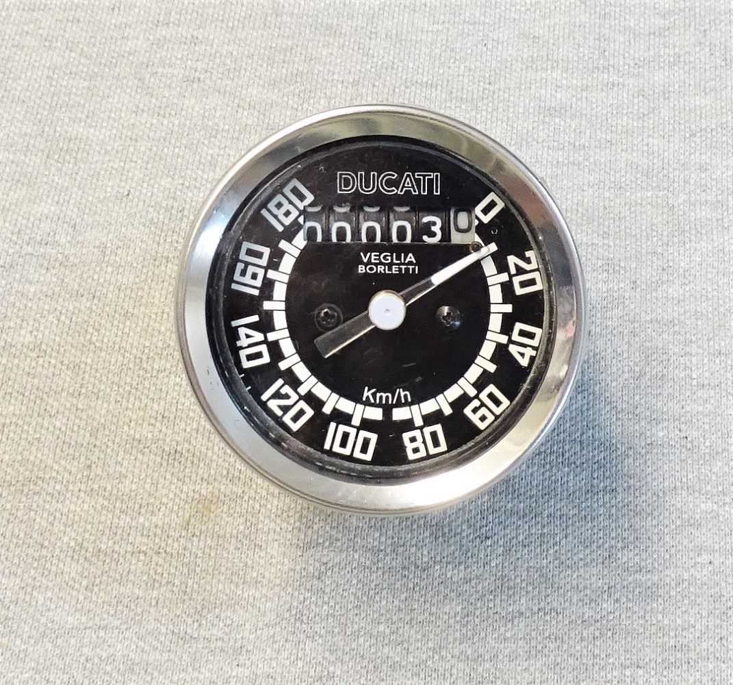 Reproduction Veglia Ducati Speedometer 180km