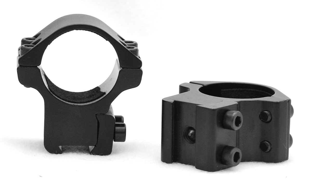1" Medium Height Scope Rings w/ Stop Pin for High Power Magnum Airgun ...