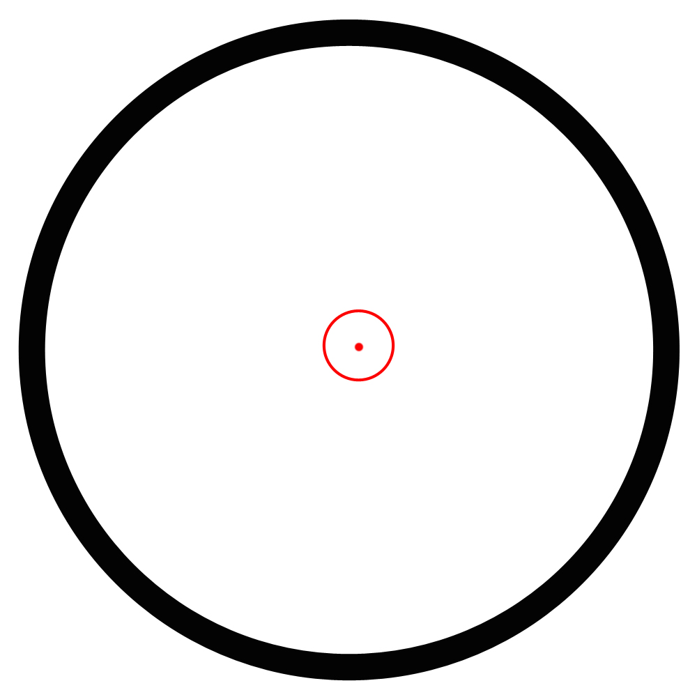 Circle Dot Red Dot Pistol Sight 1x30 with Dovetail Ring for 22 rifle ...