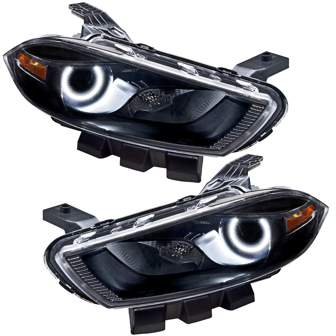 Oracle Halo Head Lights Complete Assemblies OEM Style for Dodge Dart ...