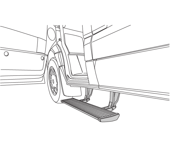 PowerStep Electric Running Boards by AMP Research for Mercedes Benz ...