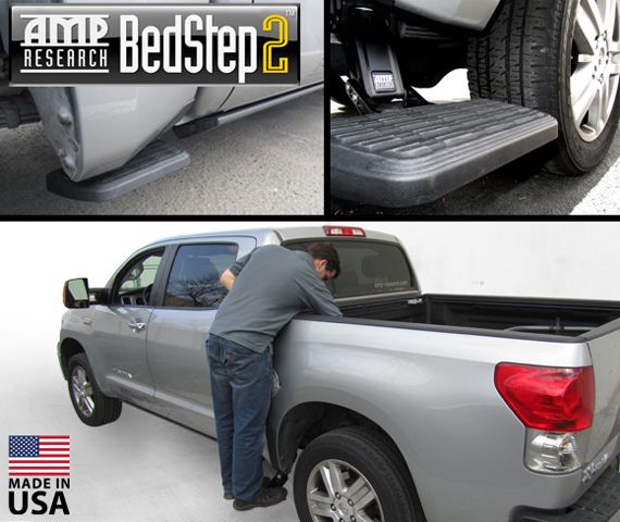 BedStep 2 Truck Bed Side Step by AMP Research for Toyota Trucks - 2022-2023 Toyota Tundra (6.5 ...