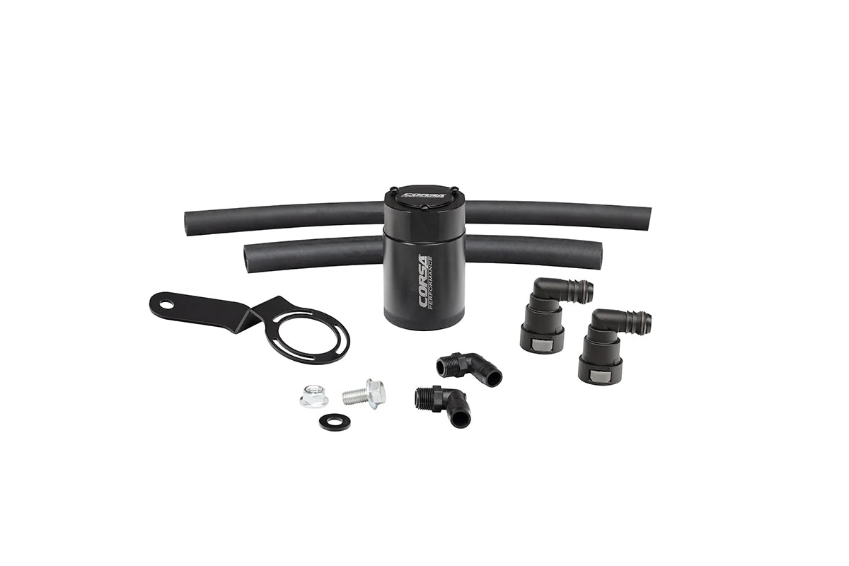 Corsa Performance Catch Cans - 2015-2017 Ford Mustang GT 5.0 V8 Oil ...