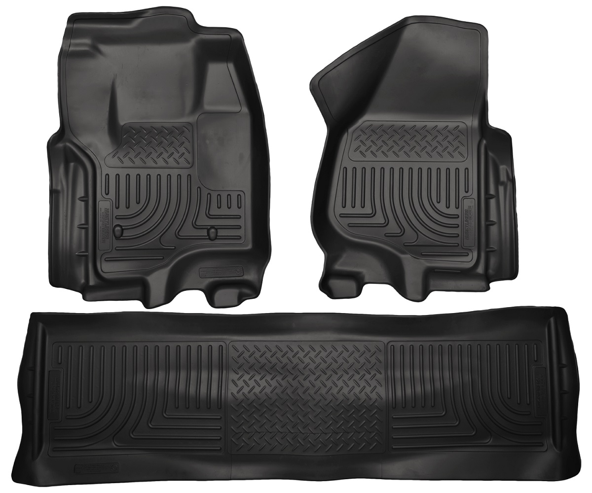 Husky Liners All Weather Floor Mats / Liners for 2011-2016 Ford F250 ...