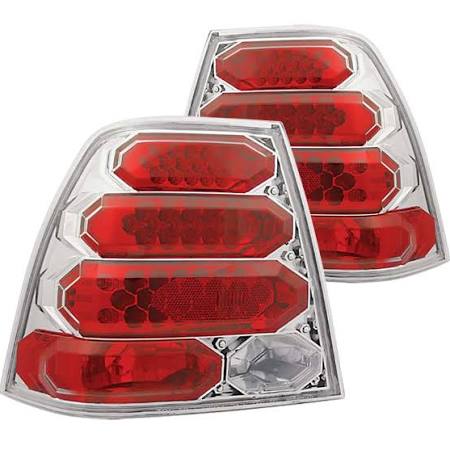 IPCW LED Tail Lights for VW - 1999-2005 VW Jetta Clear LED Tail Lights ...