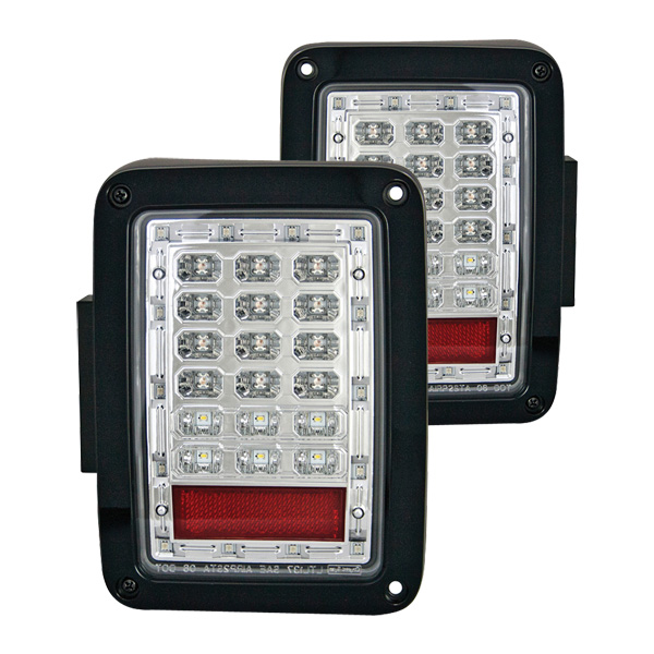 IPCW LED Tail Lights for Jeep Wrangler - 2007-2015 Jeep Wrangler IPCW ...