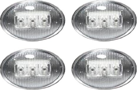 RECON LED Fender Lights - RECON Clear LED Fender Lights 1999-2010 Ford ...