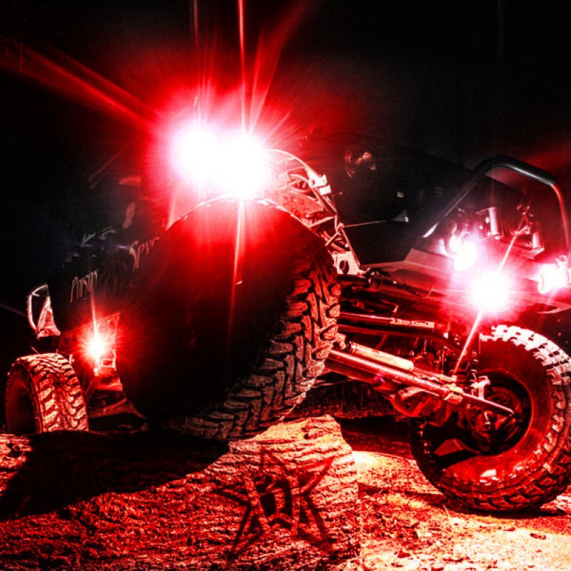 Rigid Industries LED Rock Light Kits - Rigid Industries 4 Piece Pro LED ...