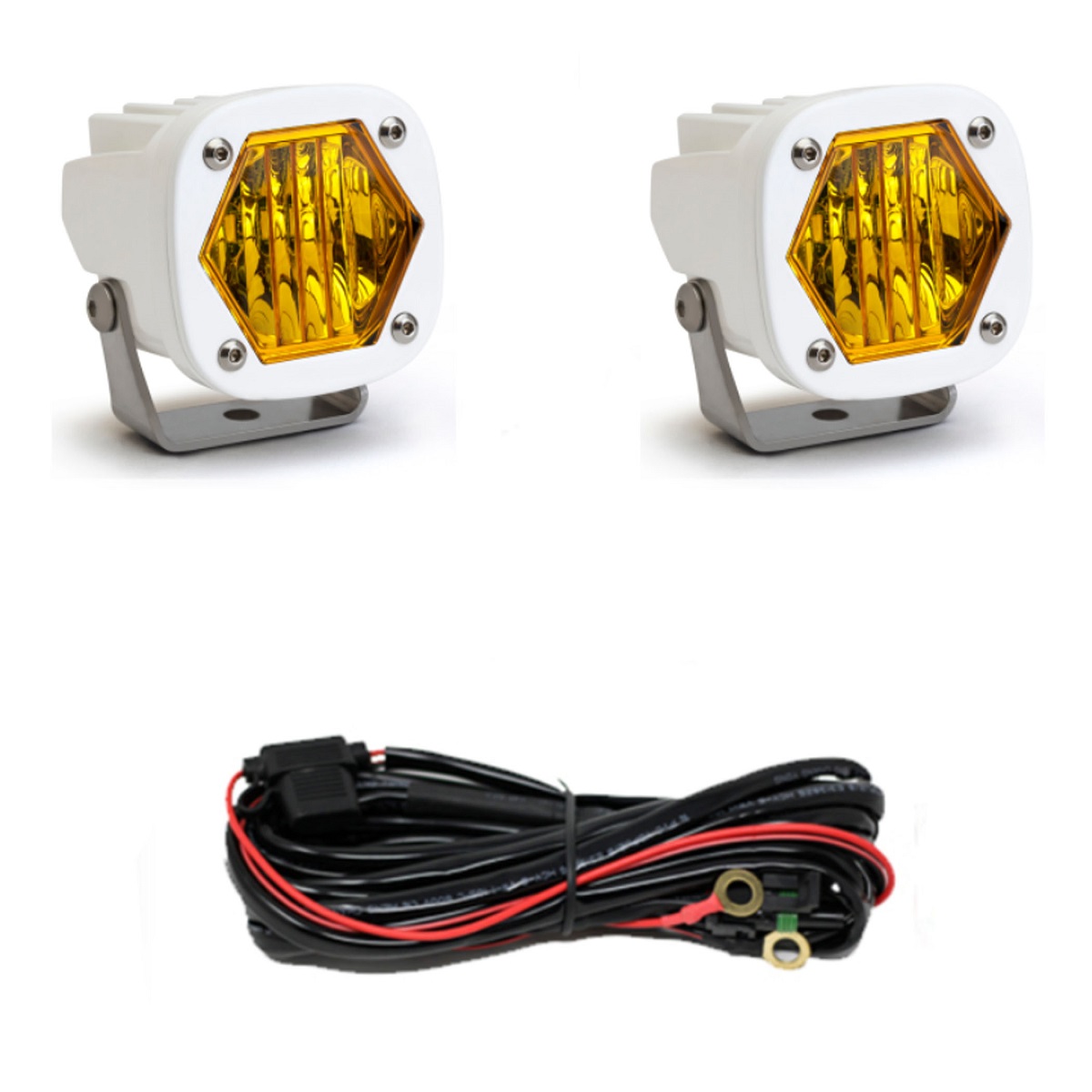 Baja Designs S1 LED Lights - Baja Designs Amber Wide/Cornering Pattern ...