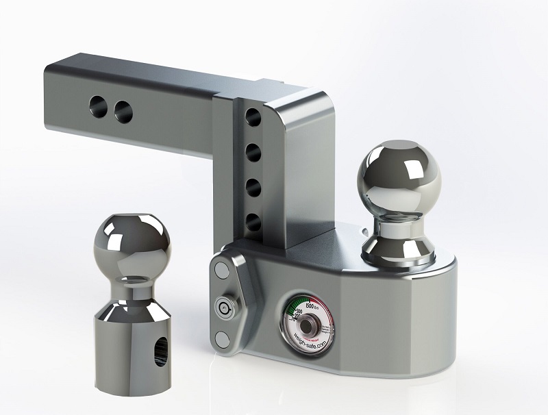Weigh Safe Hitch Adjustable Ball Mount w/ Scale - Weigh Safe Hitch w ...