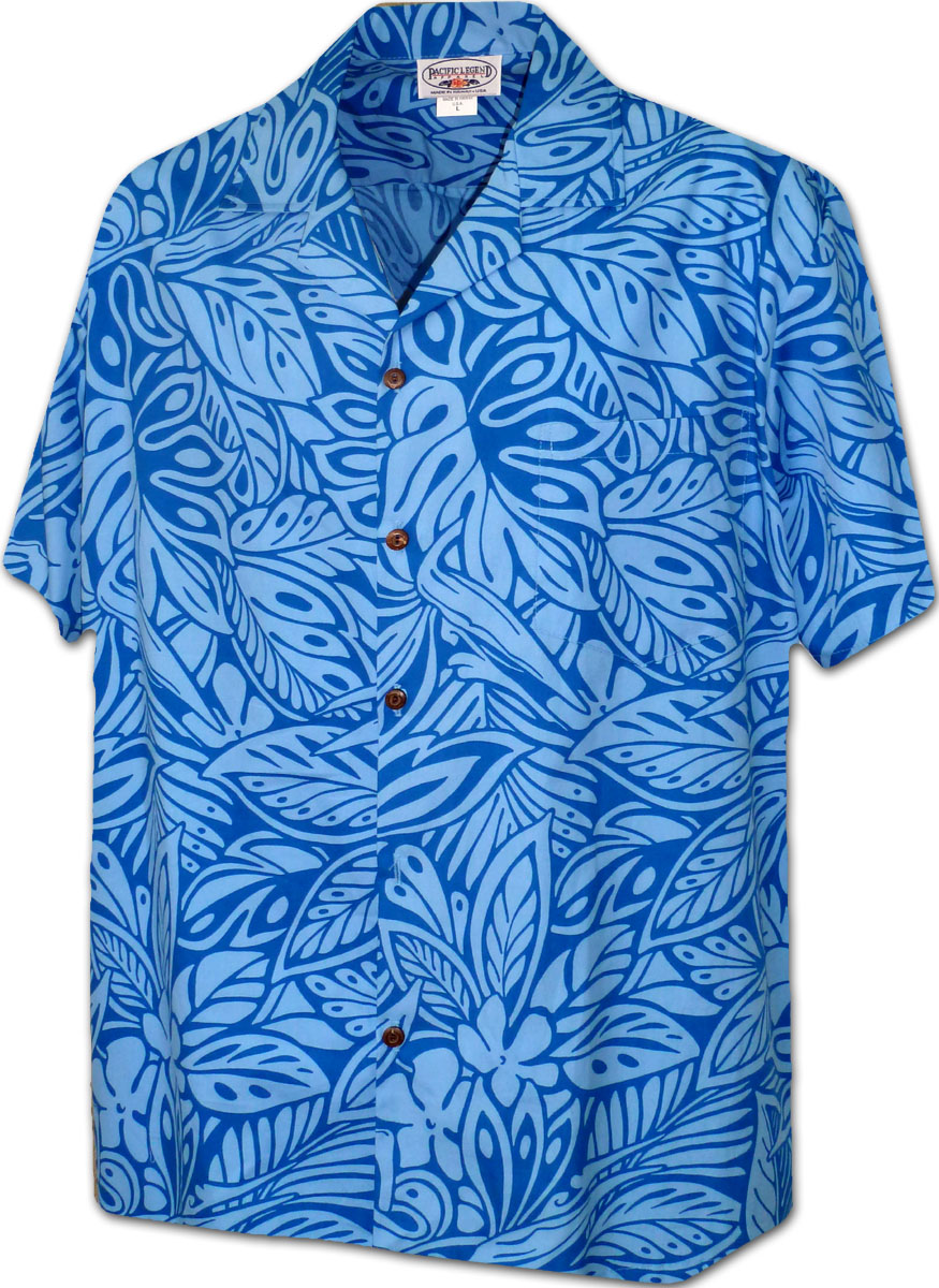 Casual Friday Men's Aloha Shirt 3868Blue