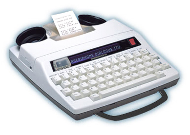 Ameriphone Dialogue IIIP Feature TTY Text Telephones with printer