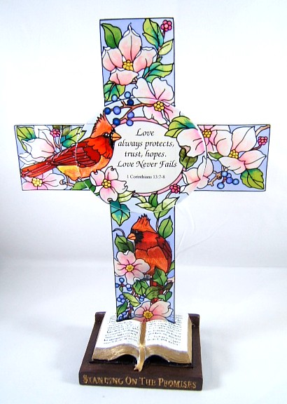 Glass Standing Crosses