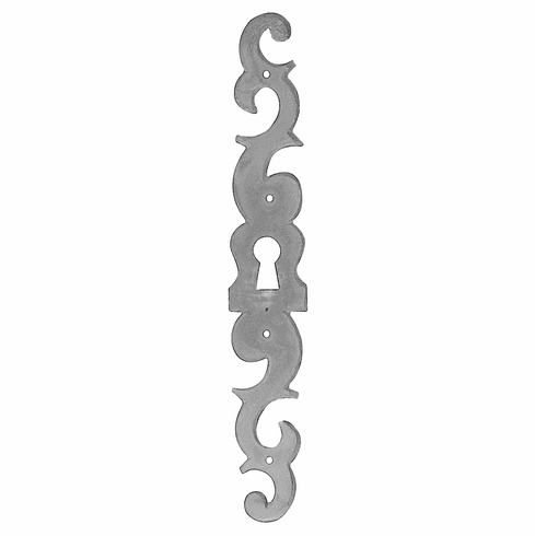 Bouvet 1260-001 Classic Keyhole Escutcheons L:190mm Polished Brass