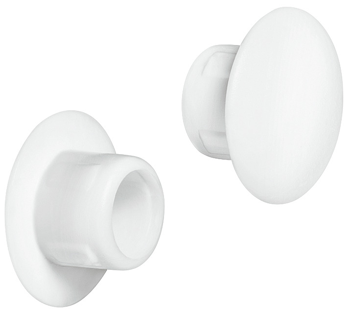 Hafele Cover Cap, Tapered for Tight Grip White, dia. 13 mm, 6 mm length ...