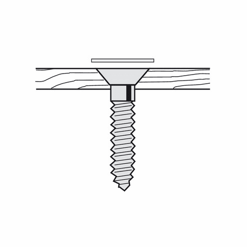 Hafele Cover Cap, Plastic, self-adhesive, dia. 18 mm for screw heads or ...