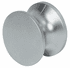 Hafele Push-Button Knob, Solid Brass Matt nickel | HomeDecorHardware.com