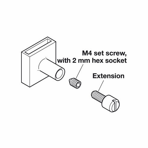 Hafele Arresting Pin, Zinc length: 9 mm (23/64") | HomeDecorHardware.com