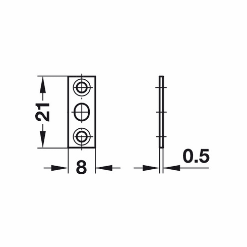 Hafele Ball Catch, with Strike, Press-Fit Depth: 7.5 mm, 6.5 mm ...