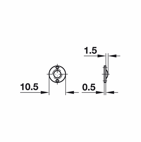Hafele Ball Catch, with Strike, Screw-Mounted External : 12 mm ...