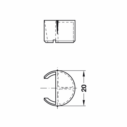 Hafele RTA and Shelf Connector, Rasant-Tab for drill hole 3 or 5 mm ...
