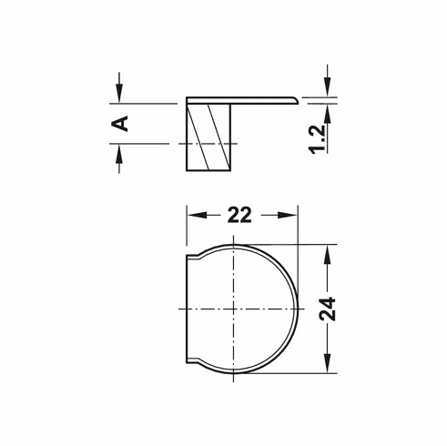 Hafele RTA and Shelf Connector, Rasant-Tab for drill hole 3 or 5 mm ...